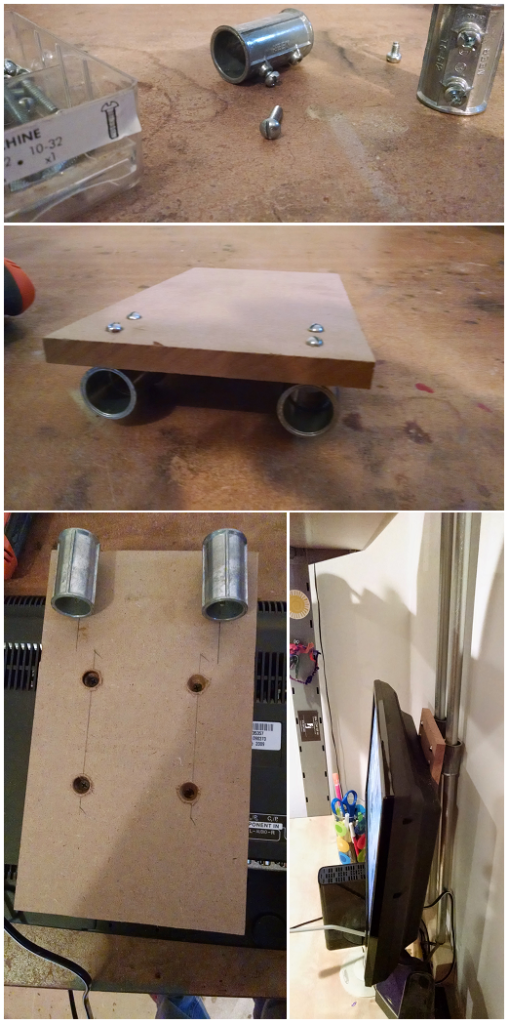 JOECULLIN.COM» Blog Archive » Sliding monitor mount for standing desk